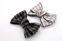 China Ribbon coloured bow-tied shoe flower,Handmade footwear ornaments and flower Thread ribbon Beige ,white,black,red ,blue for sale