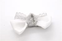 China Ribbon coloured bow-tied shoe flower,Handmade footwear ornaments and flower Thread ribbon Beige ,white,black,red ,blue for sale