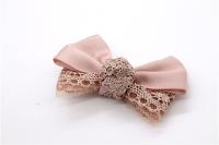 China Ribbon coloured bow-tied shoe flower,Handmade footwear ornaments and flower Thread ribbon Beige ,white,black,red ,blue for sale
