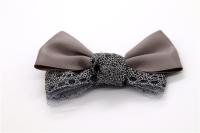China Ribbon coloured bow-tied shoe flower,Handmade footwear ornaments and flower Thread ribbon Beige ,white,black,red ,blue for sale