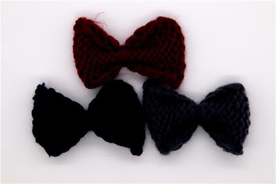 China Ribbon coloured bow-tied shoe flower,Handmade footwear ornaments and flower Thread ribbon Beige ,white,black,red ,blue for sale