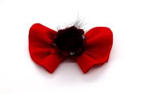 China Ribbon coloured bow-tied shoe flower,Handmade footwear ornaments and flower Thread ribbon Beige ,white,black,red ,blue for sale