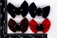 China Ribbon coloured bow-tied shoe flower,Handmade footwear ornaments and flower Thread ribbon Beige ,white,black,red ,blue for sale