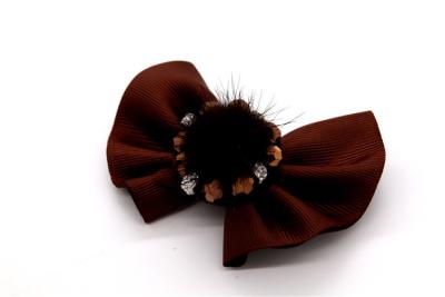 China Ribbon coloured bow-tied shoe flower,Handmade footwear ornaments and flower Thread ribbon Beige ,white,black,red ,blue for sale