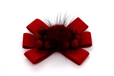 China Ribbon coloured bow-tied shoe flower,Handmade footwear ornaments and flower Thread ribbon Beige ,white,black,red ,blue for sale