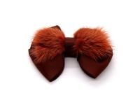 China Ribbon coloured bow-tied shoe flower,Handmade footwear ornaments and flower Thread ribbon Beige ,white,black,red ,blue for sale