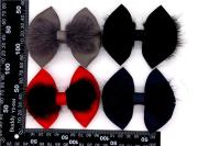 China Ribbon coloured bow-tied shoe flower,Handmade footwear ornaments and flower Thread ribbon Beige ,white,black,red ,blue for sale