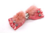 China Ribbon coloured bow-tied shoe flower,Handmade footwear ornaments and flower Thread ribbon Beige ,white,black,red ,blue for sale