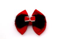 China Ribbon coloured bow-tied shoe flower,Handmade footwear ornaments and flower Thread ribbon Beige ,white,black,red ,blue for sale