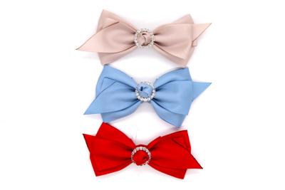 China Ribbon coloured bow-tied shoe flower,Handmade footwear ornaments and flower Thread ribbon Beige ,white,black,red ,blue for sale