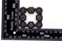 China Women Rhinestone Shoe Clips Square Shape With Professional Design for sale