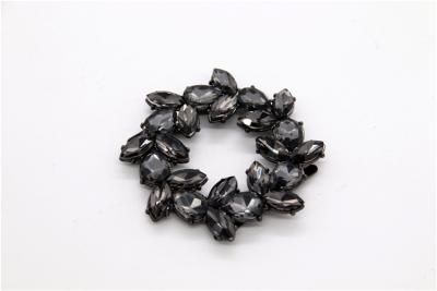 China Colorful High Grade Rhinestone Women'S  Shoe Accessories Clips SGS Certificate for sale