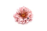 China Hand Sintered Edge Flower /girl flower made of satin ribbons/Hand-simulated flower Various colors Fabric, wool for sale