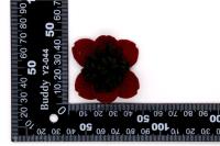 China Hand Sintered Edge Flower /girl flower made of satin ribbons/Hand-simulated flower Various colors Fabric, wool for sale