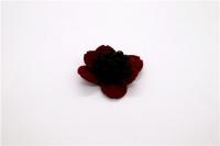 China Hand Sintered Edge Flower /girl flower made of satin ribbons/Hand-simulated flower Various colors Fabric, wool for sale