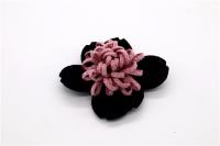 China Hand Sintered Edge Flower /girl flower made of satin ribbons/Hand-simulated flower Various colors Fabric, wool for sale