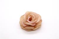 China Hand Sintered Edge Flower /girl flower made of satin ribbons/Hand-simulated flower Various colors Fabric, wool for sale