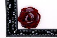 China Hand Sintered Edge Flower /girl flower made of satin ribbons/Hand-simulated flower Various colors Fabric, wool for sale