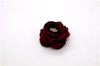 China 2026 Shoe Accessories flowers Hand Sintered Edge Flower /girl flower made of satin ribbons/Hand-simulated flower Various colors Fabric, wool for sale