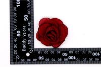 China Hand Sintered Edge Flower /girl flower made of satin ribbons/Hand-simulated flower Various colors Fabric, wool for sale