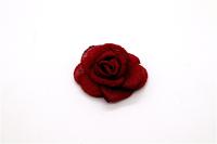 China Hand Sintered Edge Flower /girl flower made of satin ribbons/Hand-simulated flower Various colors Fabric, wool for sale