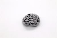 China Hand Sintered Edge Flower /girl flower made of satin ribbons/Hand-simulated flower Various colors Fabric, wool for sale
