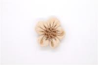 China Hand Sintered Edge Flower /girl flower made of satin ribbons/Hand-simulated flower Various colors Fabric, wool for sale