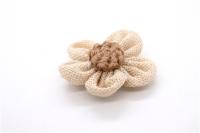 China Hand Sintered Edge Flower /girl flower made of satin ribbons/Hand-simulated flower Various colors Fabric, wool for sale