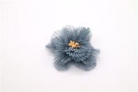 China OEM Service Shoe Lace Flowers Mesh Black / White / Red / Blue For Women for sale
