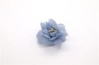 China girl Chiffon flower shoe clips/Sewing Bead Handmade Flower Yarn, lace, Chiffon Grey,black,white,red,blue for sale