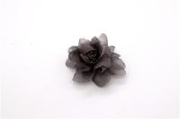 China girl Chiffon flower shoe clips/Sewing Bead Handmade Flower Yarn, lace, Chiffon Grey,black,white,red,blue for sale