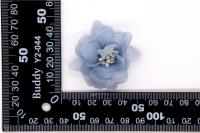 China girl Chiffon flower shoe clips/Sewing Bead Handmade Flower Yarn, lace, Chiffon Grey,black,white,red,blue for sale