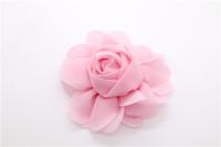 China girl Chiffon flower shoe clips/Sewing Bead Handmade Flower Yarn, lace, Chiffon Grey,black,white,red,blue for sale