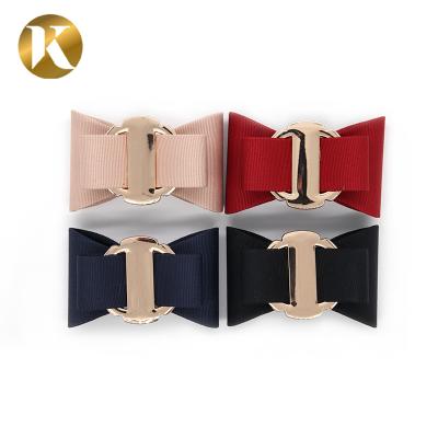 China Customized Decorative Shoe Clips Handicrafts / Bonded Leather Style for sale