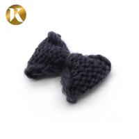 China 75*45mm Decorative Shoe Clips BOW Style Woollen Yarn Material for sale