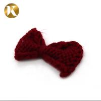 China 75*45mm Decorative Shoe Clips BOW Style Woollen Yarn Material for sale