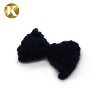 China 75*45mm Decorative Shoe Clips BOW Style Woollen Yarn Material for sale