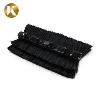 China High - Grade Rhinestone Fashion Shoe Decoration 145*75mm Special Cloth Material for sale
