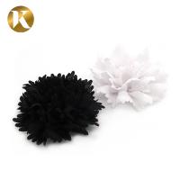 China Ladies Custom Fashion Shoe Decoration 80*80mm Special Cloth Material for sale