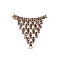 China Crystal  T Type Replacement Belt Buckle 8.7cm*7 Cm Size For Shoe for sale
