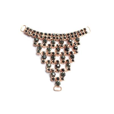 China Crystal  T Type Replacement Belt Buckle 8.7cm*7 Cm Size For Shoe for sale