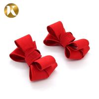 China Butterfly Fashion Shoe Decoration 80mm*45mm Special Cloth Material for sale