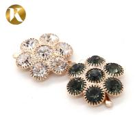 China Custom Decorative Shoe Clips , Flower Shape Shoe Accessories Clips for sale