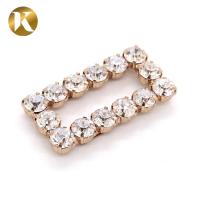 China Rectangle Metal Buckle Shoes Decoration Accessories 50mm*25mm Size for sale