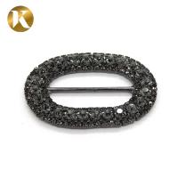 China Crystal Metal Pin Shoes Decoration Accessories 45mm*33mm Fashion Style for sale