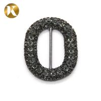 China Crystal Metal Pin Shoes Decoration Accessories 45mm*33mm Fashion Style for sale