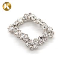 China Crystal Ladies Shoes Decoration Accessories 55mm*40mm Fashion Styl for sale