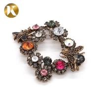 China Bee Shape Popular Crystal Shoe Buckles 65mm*50mm Size Fashion Style for sale