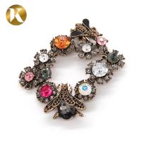 China Bee Shape Popular Crystal Shoe Buckles 65mm*50mm Size Fashion Style for sale