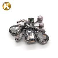 China Bee Shaped Popular Rhinestone Shoe Buckle Nickel / Black / Gold Color for sale